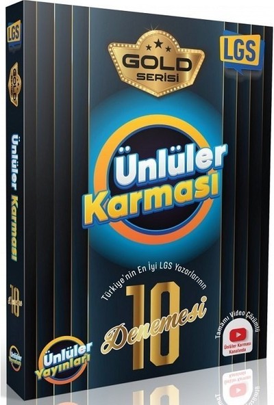 Ünlüler Karması 8. Sınıf Lgs Ünlüler Karması Gold 10 Lu Deneme Ünlüler Yayınları