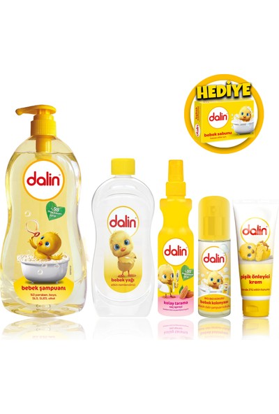Dalin 5'li Bebek Bakım Avantaj Seti + 100 gr Bebek Sabunu Dalin 5'li Bebek Bakım Avantaj Seti + 100 gr Bebek Sabunu