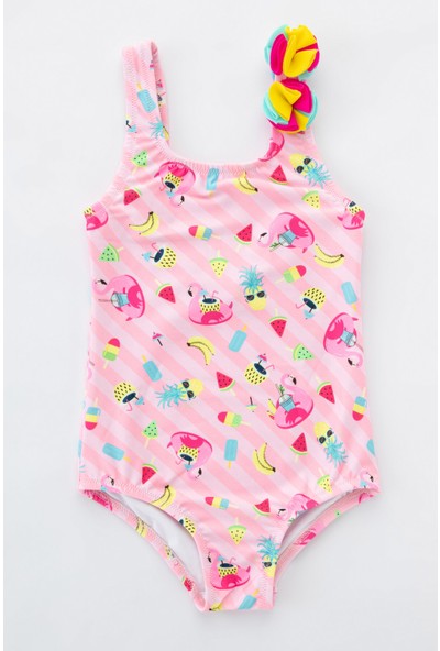 Penti Çok Renkli Kız Çocuk Flamingo Mayo