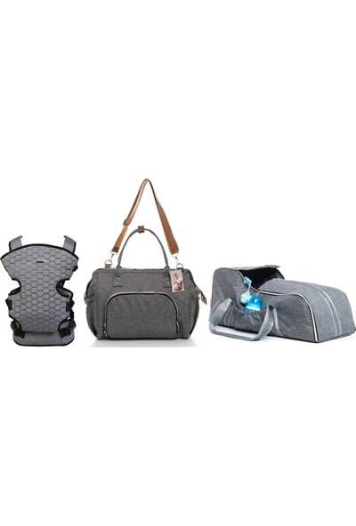 Sahra Bebek Elegance Bebek Taşıma Seti- Leke Tutmaz Su Geçirmez Portbebe, Bebek Bakım Omuz Çantası ve Kanguru Seti Sahra Bebek Elegance Bebek Taşıma Seti- Leke Tutmaz Su Geçirmez Portbebe, Bebek Bakım Omuz Çantası ve Kanguru Seti