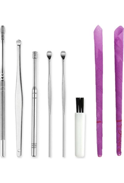 Buffer 2li Kulak Balmumu Kir Buşon Temizleyici + 6 Parça Kulak Bakım Seti