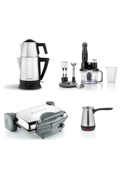 Schafer Kea Elektro Mega Ev Aletleri 4 Lü Set Inox