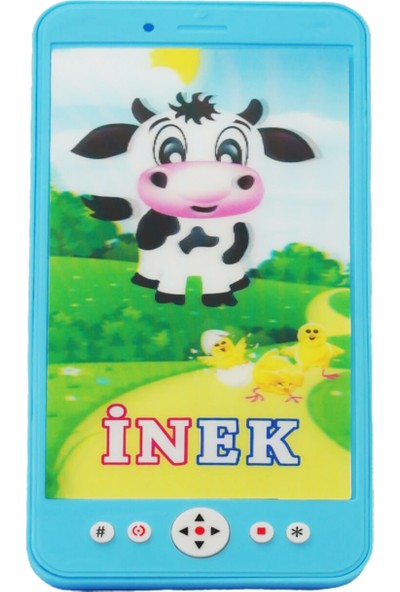 Kids Oyuncak Pilli Sesli Işıklı 3D Inek Oyuncak Telefon