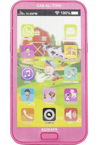 Can Oyuncak Dokunmatik Oyuncak Telefon Sesli Işıklı Müzikli Oyuncak Çocuk Telefonu Pembe Can Oyuncak Dokunmatik Oyuncak Telefon Sesli Işıklı Müzikli Oyuncak Çocuk Telefonu Pembe