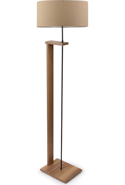 Homing Pi Ahşap Gövdeli Lambader / Mdf