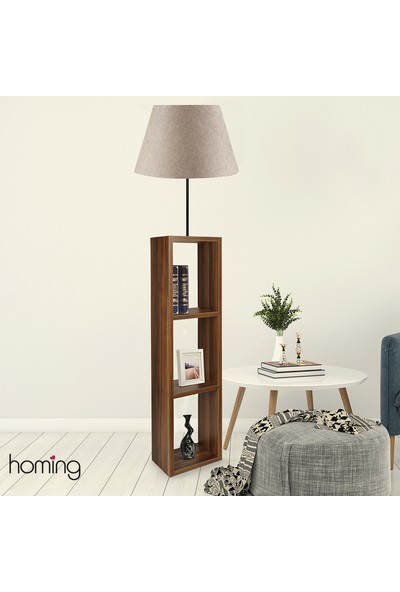 Homing Dekoratif Raflı Lambader / Kumbeji Konik Homing Dekoratif Raflı Lambader / Kumbeji Konik