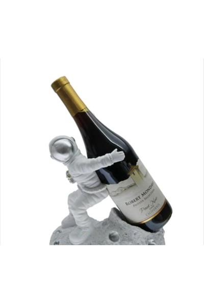 Mey Astronot Şişe Tutacağı Gümüş Renk Yükseklik 18CM , Fotoğraftaki Şişe Dahil Değildir Mey Astronot Şişe Tutacağı Gümüş Renk Yükseklik 18CM , Fotoğraftaki Şişe Dahil Değildir