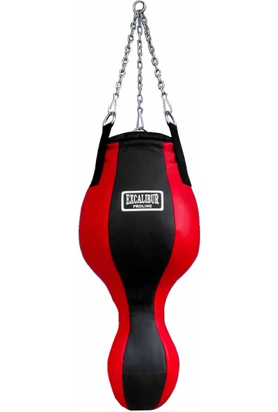 Excalibur Proline Kum Saati Şekilli Boks Torbası Kırmızı Siyah