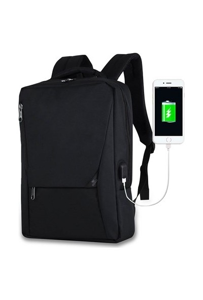My Valice Smart Bag Active USB Şarj Girişli Slim Notebook Sırt Çantası Siyah My Valice Smart Bag Active USB Şarj Girişli Slim Notebook Sırt Çantası Siyah