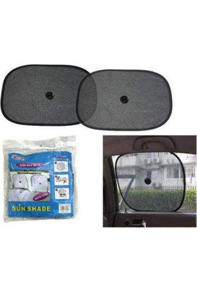 BK22 Araç Içi Oto Yan Cam Güneşliği Vantuzlu (2 Adet)
