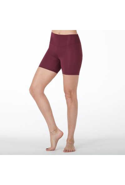 Nui Yoga Bordo Yüksel Bel Mini Tayt Nui Yoga Bordo Yüksel Bel Mini Tayt