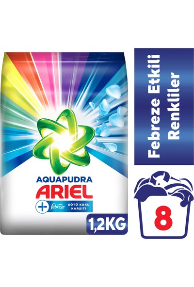 Ariel Plus 1,2 kg Toz Çamaşır Deterjanı Febreze Etkili Parlak Renkler Ariel Plus 1,2 kg Toz Çamaşır Deterjanı Febreze Etkili Parlak Renkler