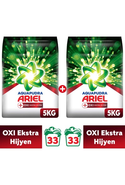 Ariel OXI 5 kg +5 kg Toz Çamaşır Deterjanı (10 kg)