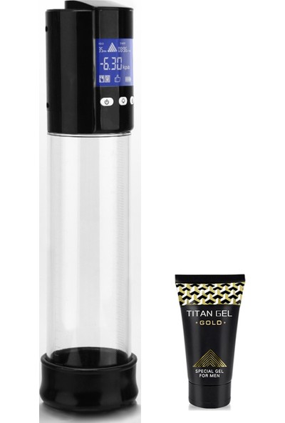 Bonilove Professional LCD Screen Smart Penis Pump+Krem