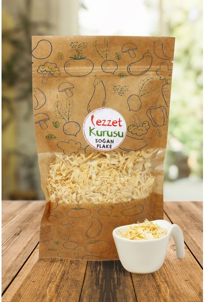 Lezzet Kurusu Kurutulmuş Soğan Flake 200 gr Lezzet Kurusu Kurutulmuş Soğan Flake 200 gr