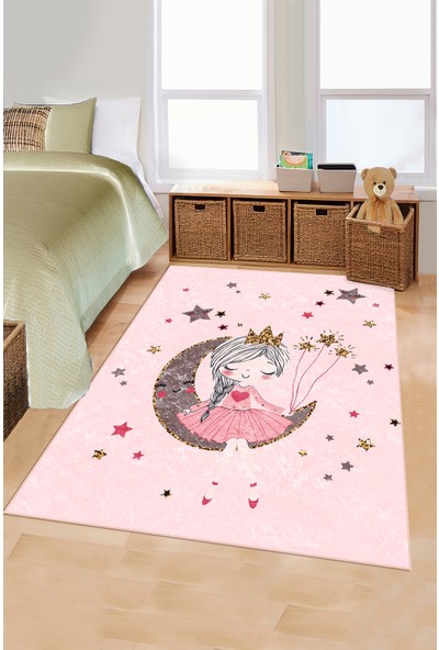 Jungle Halı Prenses Kız EF2007 Çocuk Odası Halısı