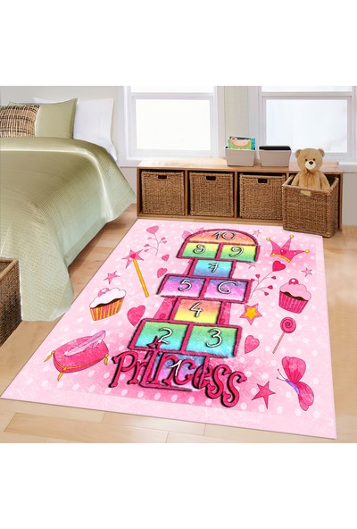 Jungle Halı Seksekli JP73 Çocuk Odası Halısı