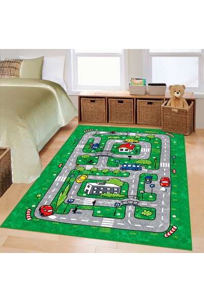 Jungle Halı Trafik JP77 Oyun Halısı
