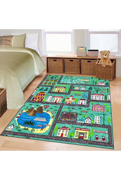 Jungle Halı Yollu JP133 Çocuk Odası Halısı
