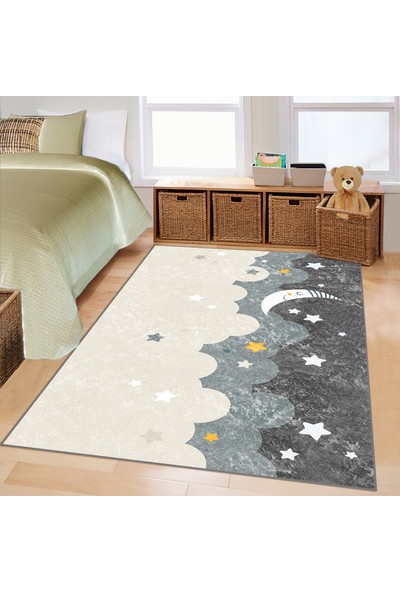 Jungle Halı Yıldızlı Aylı JP116 Çocuk Odası Halısı