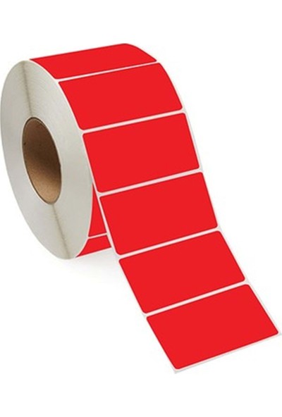 Elit Barkod Etiketi 40X60 Termal Kırmızı 1000'LI