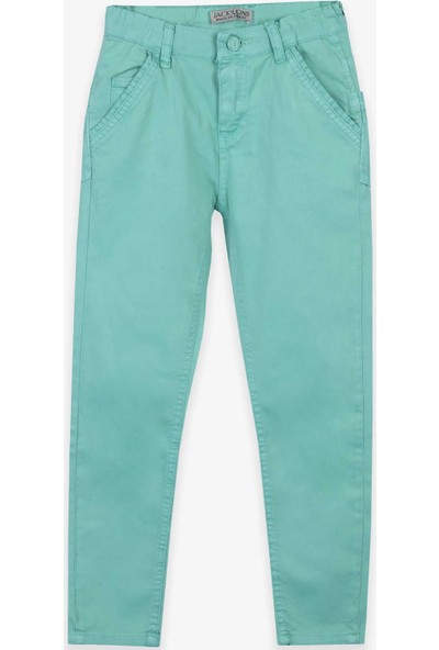 Jack Lions Erkek Çocuk Gabardin Pantolon Basic Su Yeşili (9-16 Yaş) Jack Lions Erkek Çocuk Gabardin Pantolon Basic Su Yeşili (9-16 Yaş)