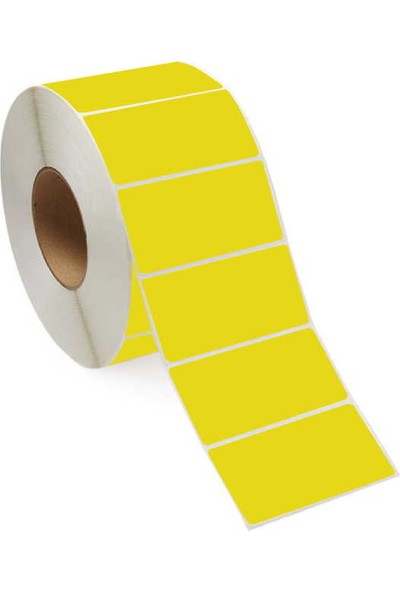 On Roll Paper 60X40 Sarı Renkli Termal Barkod Etiketi 1000'LI Sarım 10 Rulo Toplam: 10.000 Adet On Roll Paper 60X40 Sarı Renkli Termal Barkod Etiketi 1000'LI Sarım 10 Rulo Toplam: 10.000 Adet