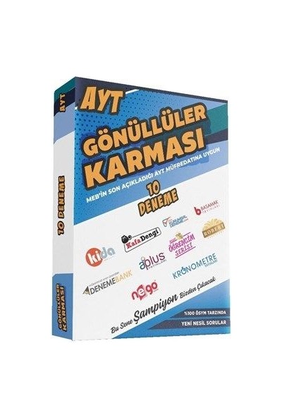 Gönüllüler Karması AYT 10 Farklı Deneme