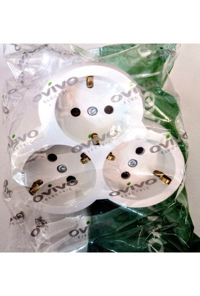 Ovivo Üçlü Fiş Priz, Ovivo 3lü Fiş, Üçlü Priz Çoklayıcı