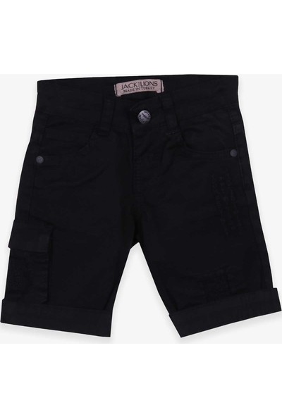 Jack Lions Erkek Çocuk Şort Basic Siyah (1-4 Yaş) Jack Lions Erkek Çocuk Şort Basic Siyah (1-4 Yaş)