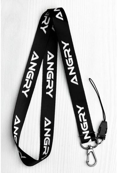 Apptakı Sinirli Kızgın Öfkeli Yaka Kartı Boyun Ipi Telefon Askısı ASK0060