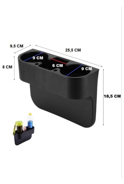 Ankaflex Plus Araç Içi Koltuk Yanı Arası Bardak Tutucu ve Koltuk Başlığı Bardaklık