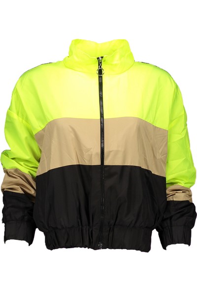 Collezione Neon Sarı Kadın Yagmurluk