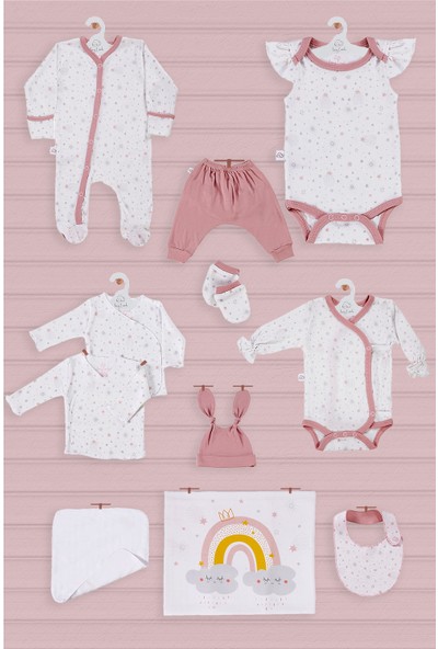 Tiny Lamb Tinylamb Pink Star Yumuşak Kumaş Yeni Doğan Seti– 12 Parça Tiny Lamb Tinylamb Pink Star Yumuşak Kumaş Yeni Doğan Seti– 12 Parça