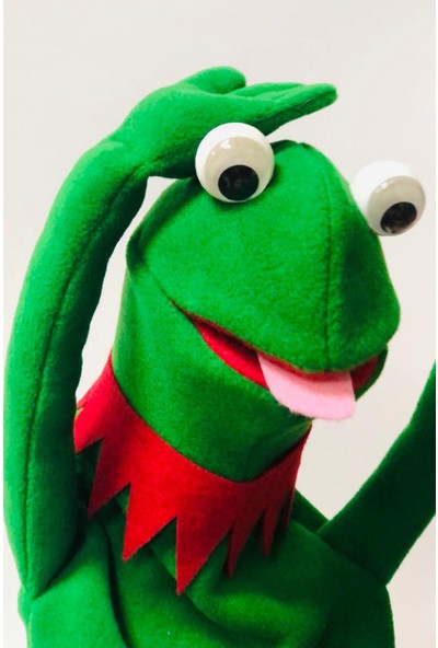 Uçaneller Kuklaevi Yeşil Kurbağa El Kuklası