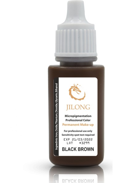 Jilong Kalıcı Makyaj Pigmenti Black Brown 25 ml Jilong Kalıcı Makyaj Pigmenti Black Brown 25 ml