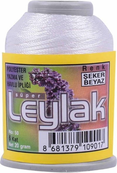 Leylak Oya ve Dantel Ipi 20 gr Şeker Beyaz