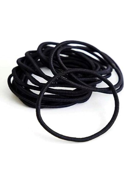 Yeşim Aksesuar Kadın 30'lu Siyah Ince Lastik Toka Yeşim Aksesuar Kadın 30'lu Siyah Ince Lastik Toka