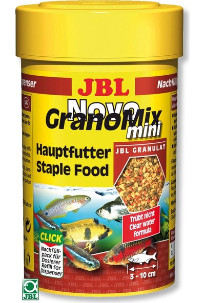 JBL Novogranomix Mını 100 ml -42 gr Granül Yem JBL Novogranomix Mını 100 ml -42 gr Granül Yem