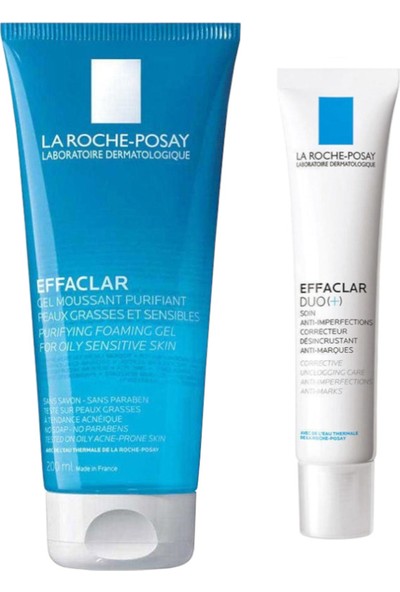 La Roche Posay Effaclar Duo (+) Bakım Kremi 15 ml + Effaclar Yüz Temizleme Jeli 50 ml La Roche Posay Effaclar Duo (+) Bakım Kremi 15 ml + Effaclar Yüz Temizleme Jeli 50 ml