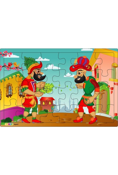 Hayal Sepeti Karagöz ve Hacivat  3-9 Yaş Çocuklar Için 24 Parçalı Ahşap Puzzle Yapboz Hayal Sepeti Karagöz ve Hacivat  3-9 Yaş Çocuklar Için 24 Parçalı Ahşap Puzzle Yapboz