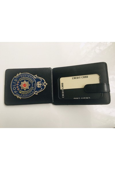 Merit Collection Polis Rozetli Deri Kartlık Merit Collection Polis Rozetli Deri Kartlık