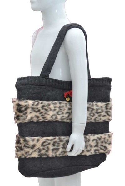 Silversun Antrasit Leopardesenli Çanta|bs 33920