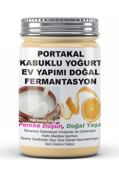 Spana Portakal Kabuklu Yoğurt Doğal Fermantasyon Ev Yapımı Katkısız 420 gr