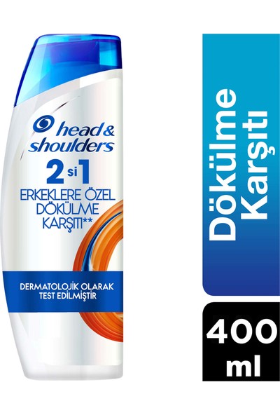 Head & Shoulders 2'si 1 Arada Kepek Karşıtı Şampuan Erkeklere Özel Saç Dökümelerine Karşı 400 ml Head & Shoulders 2'si 1 Arada Kepek Karşıtı Şampuan Erkeklere Özel Saç Dökümelerine Karşı 400 ml