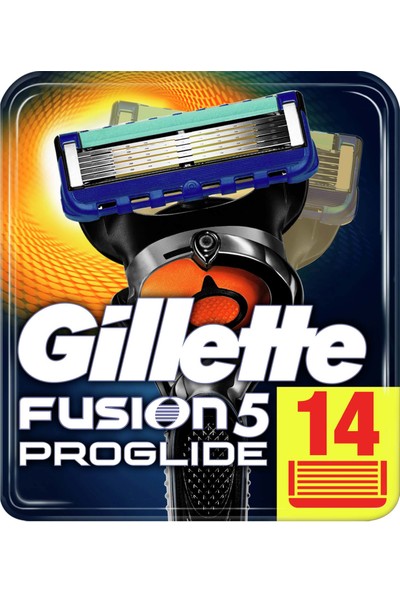 Gillette Fusion ProGlide 14'lü Yedek Tıraş Bıçağı Karton Paket Gillette Fusion ProGlide 14'lü Yedek Tıraş Bıçağı Karton Paket