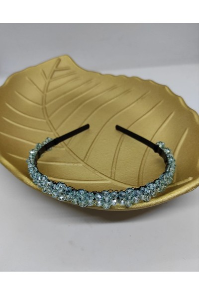 Melkady 221 - El Yapımı Çiçek Figürlü Cam Boncuk Taç