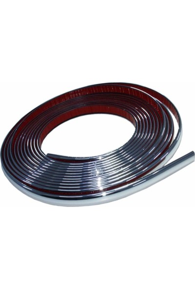 HEPVAR Dekoratif Nikelaj Krom Şerit Çıta Panjur Şerit 18 mm x 4 m HEPVAR Dekoratif Nikelaj Krom Şerit Çıta Panjur Şerit 18 mm x 4 m