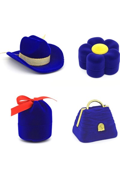 Metro Kuyumculuk Malzemeleri Papatya, Çanta, Kese, Şapka Yüzük Kutusu, Şekilli Yüzük Kutusu