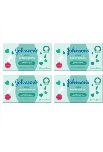 Johnsons Baby Bebek Sabunu Sütlü 100 gr - 4 Adet Johnsons Baby Bebek Sabunu Sütlü 100 gr - 4 Adet